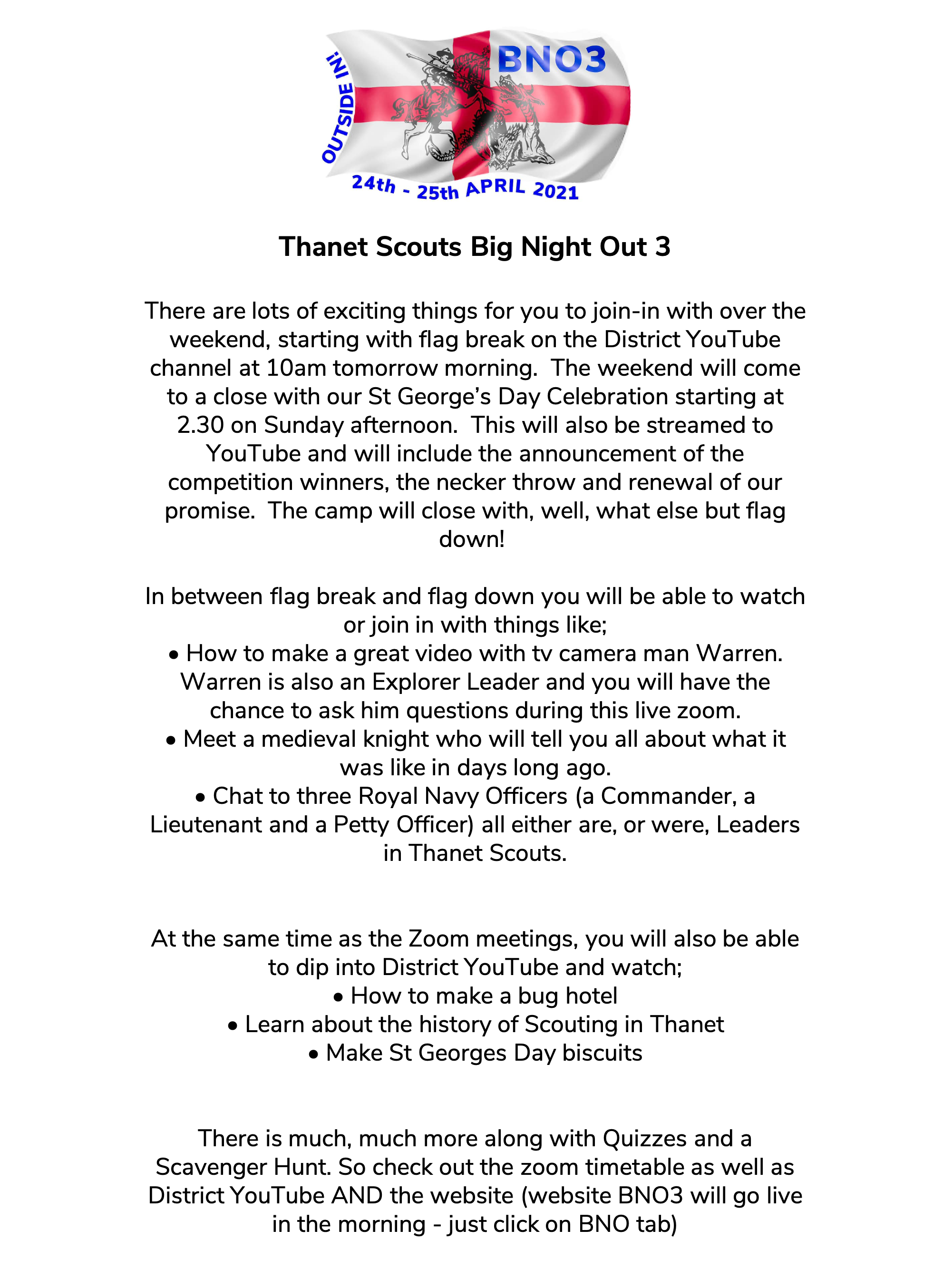 Thanet Scouts Big Night Out 3 – 1st St Lawrence Scout Group – Ramsgate
